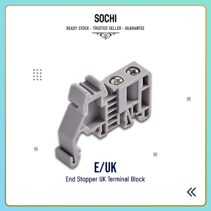 Jual E/UK & KLM-A End Stopper & Marker Clip UK terminal Block | Shopee Indonesia