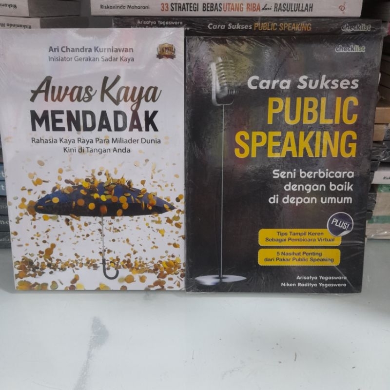 Jual Paket 2 buku awas kaya mendadak, dan public speaking. | Shopee ... Jual Paket 2 buku awas kaya mendadak, dan public speaking. | Shopee ...