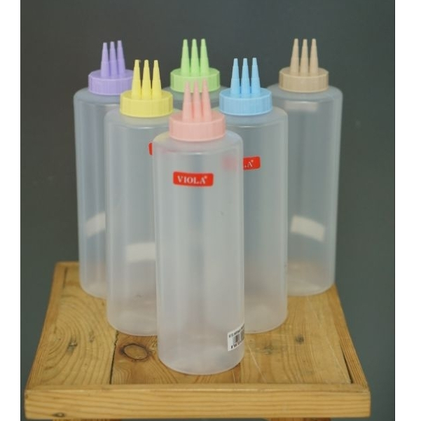 Jual BOTOL MAYONES SAOS KECAP VIOLA TESSA 3 LUBANG 700ML | Shopee Indonesia