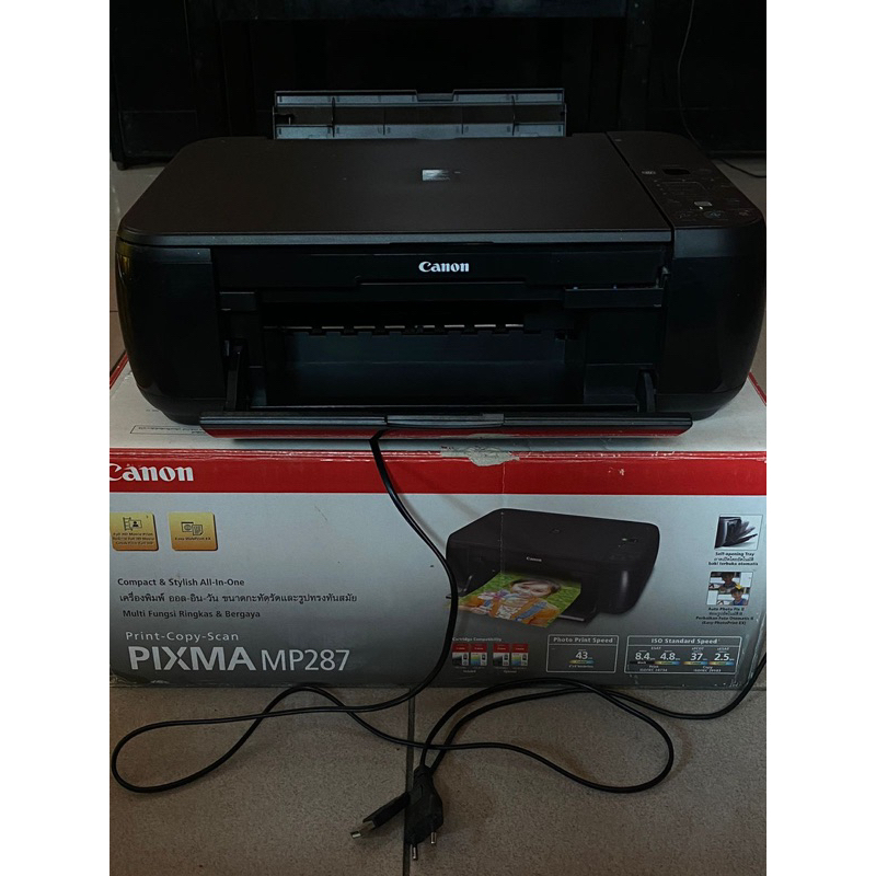 Jual CANON PIXMA MP287 ALL IN ONE PRINTER SECOND LENGKAP NO MINUS ...