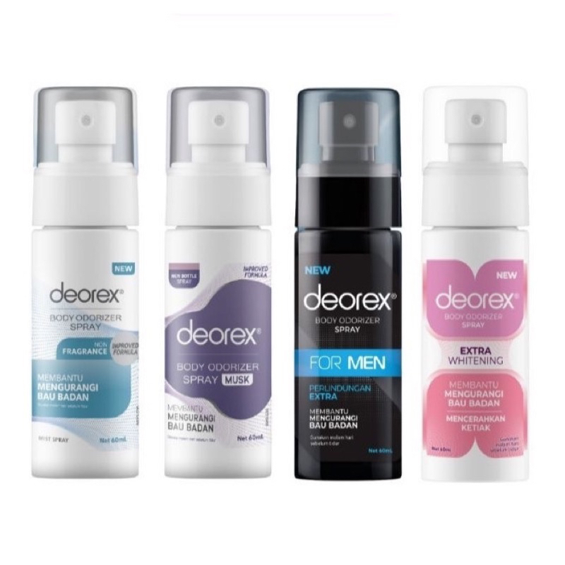 Jual Deorex Body Odorizer Spray 60 ml | Shopee Indonesia