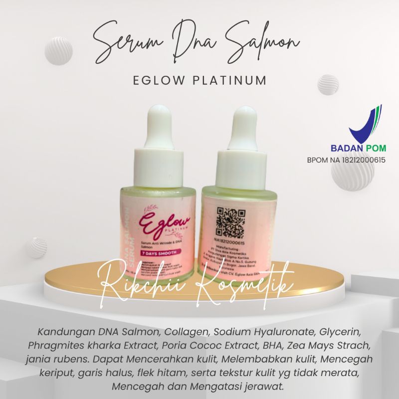 Jual SERUM DNA SALMON EGLOW PLATINUM ORIGINAL BPOM / Serum DNA Salmon ...