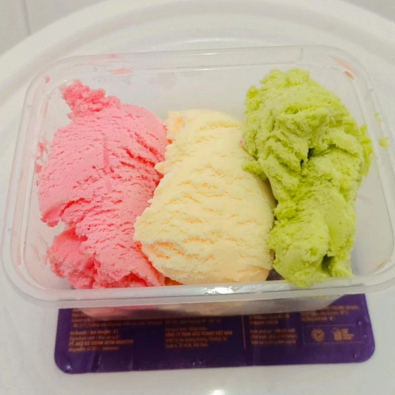 Jual Es krim Scoops varian rasa (vanila,coklat,stroberi,alpukat,mangga ...
