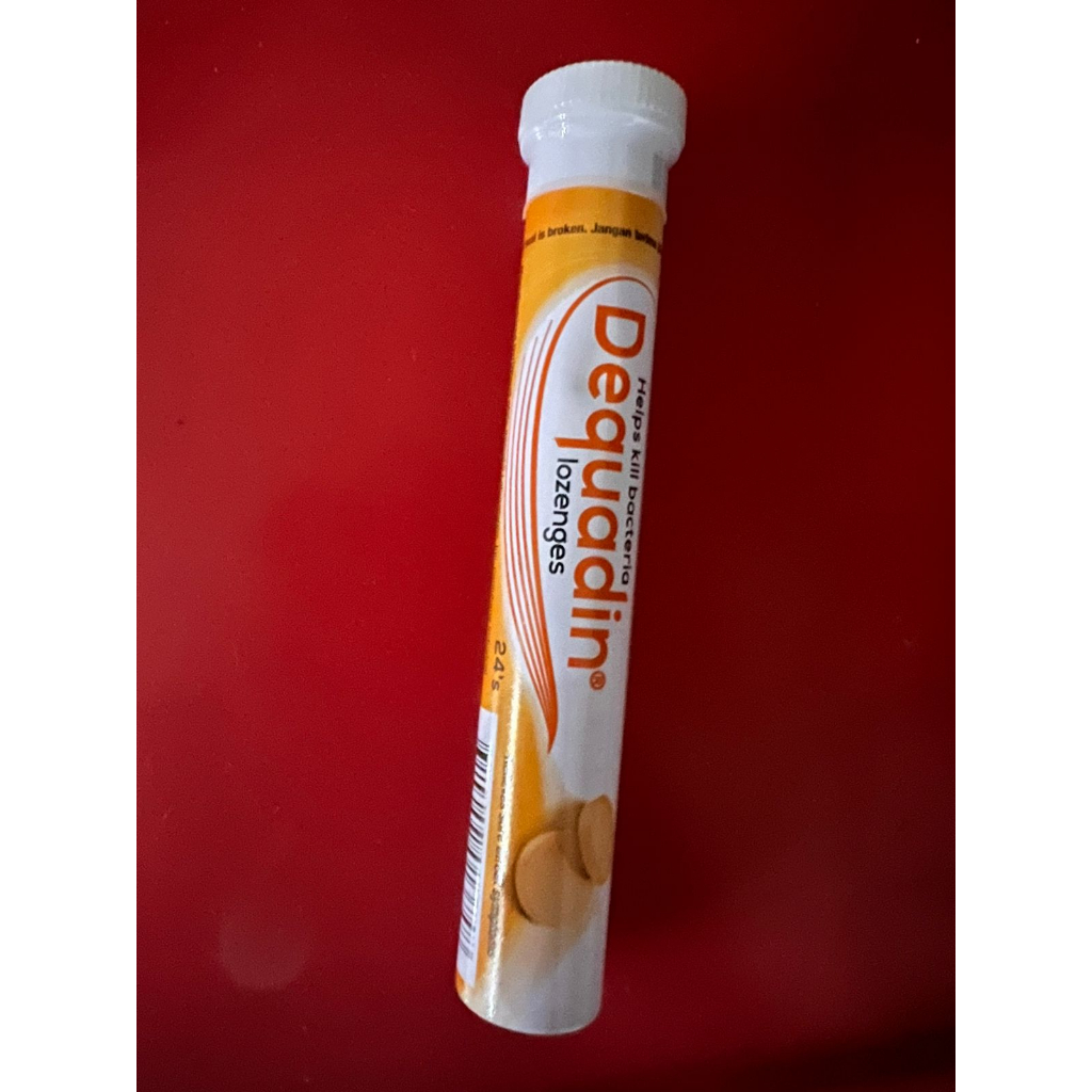 Jual Dequadin lozenges isi 24 orange citrus flavour hisap tenggorokan ...