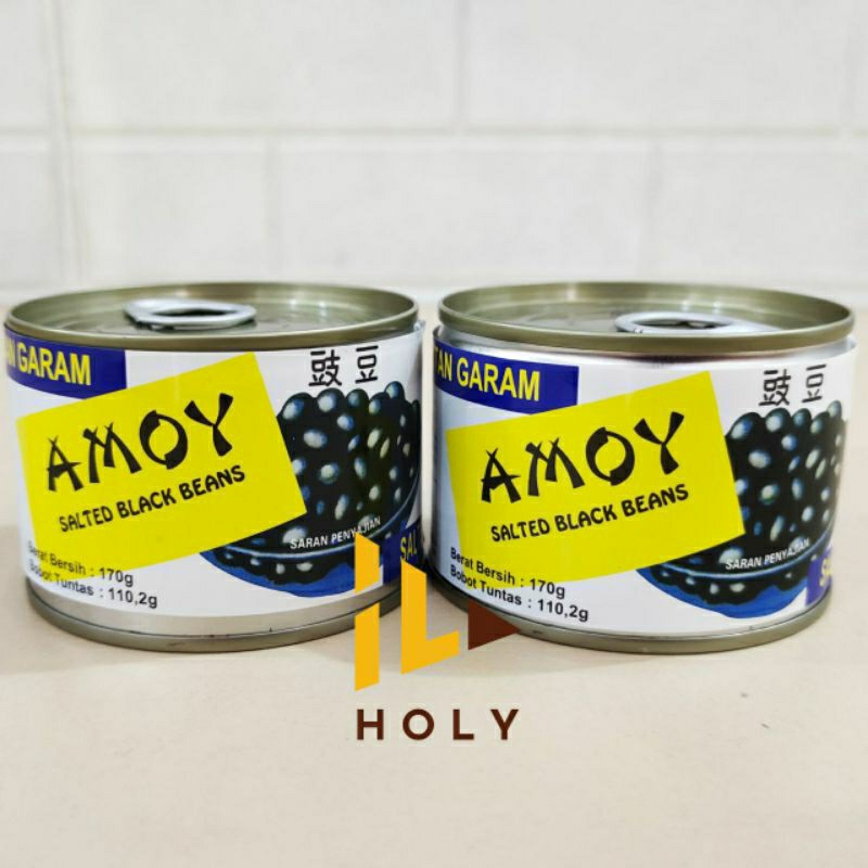 Jual Amoy Tausi Kaleng (170gr) / Tausi Kacang Hitam Salted Black Beans ...