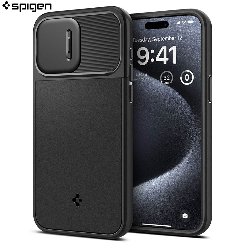 Jual Spigen Optik Armor Mag Case iPhone 15 Pro Max - Camshield Camera ...