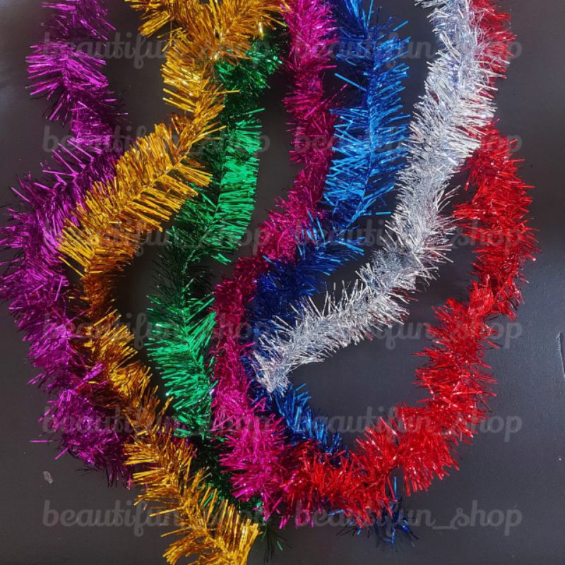 Jual Slinger rumbai 5cm | Hiasan natal rumbai garland natal rumbai ...