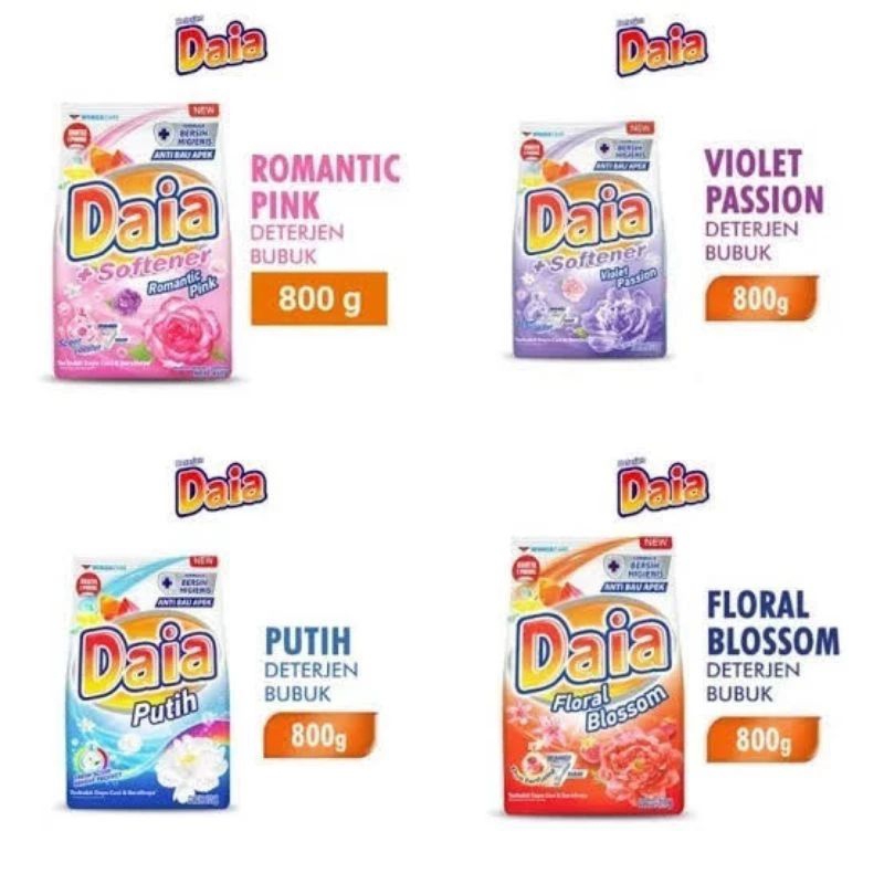 Jual DAIA+SOFTENER DETERJEN 800G | Shopee Indonesia