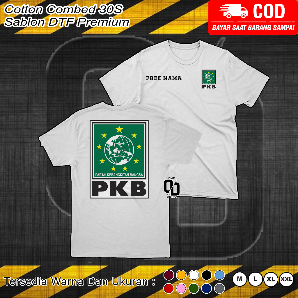 Jual Baju Kaos Distro Partai Partai Kebangkitan Bangsa Pkb Free