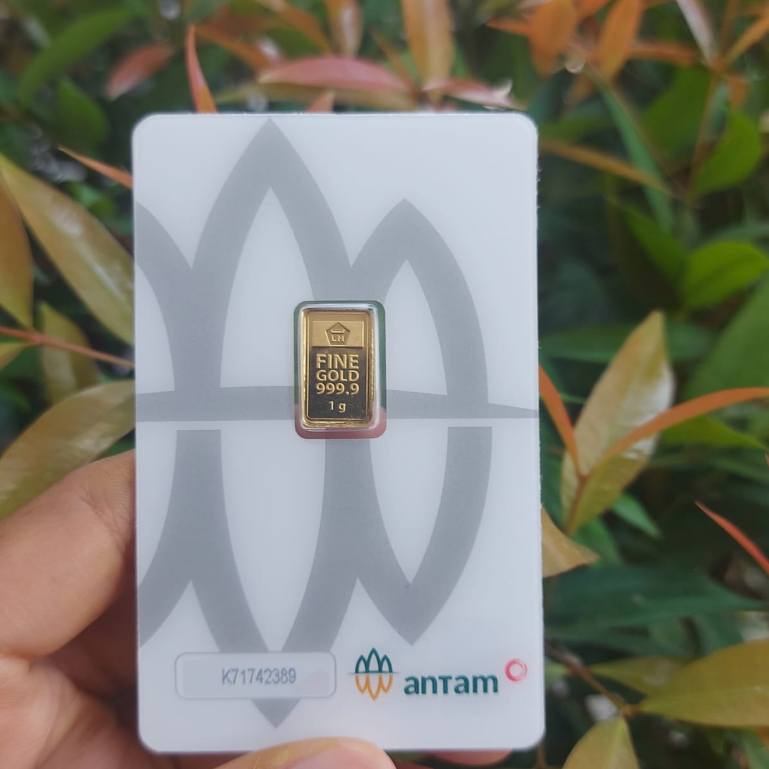 Jual LM antam 1 gram/emas antam 1 gram/emas antam/antam press certicard ...