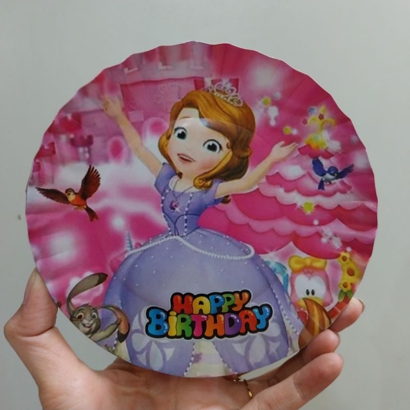 Jual Piring Ulang Tahun Karakter /Piring Ultah/piring cake Sekali pakai ...