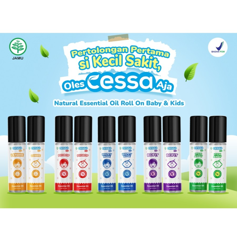 Jual Cessa Baby Fedrop Itch Away Happy Nose Lenire Essential Oil Pereda Batuk Pilek - Anti ...