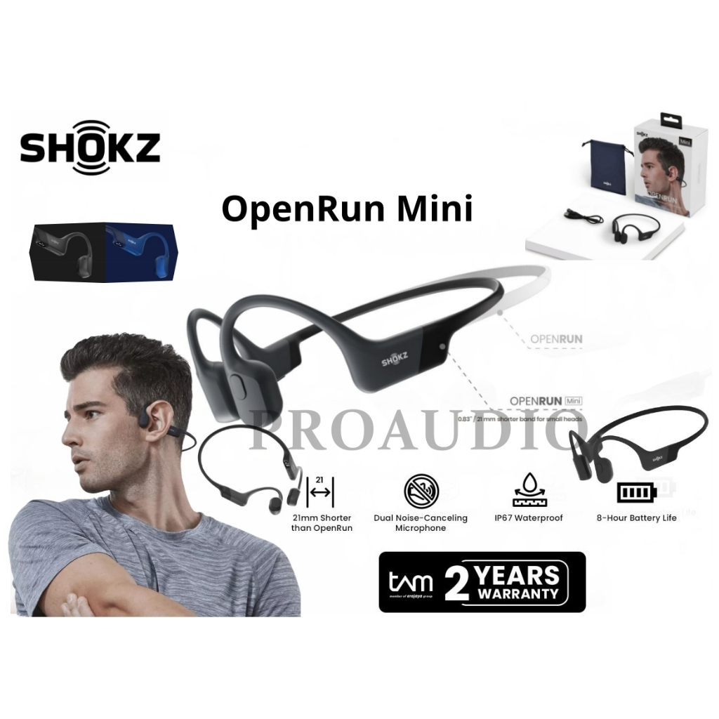 Jual Shokz Openrun Mini Wireless Headphone - Aftershokz Open Run Mini ...