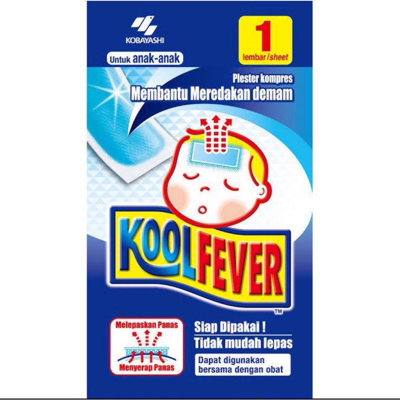 Jual Kool Fever Cool Fever Plester Kompres Demam Bayi Anak Cooling Patch Demam Koolfever 1 Pcs ...