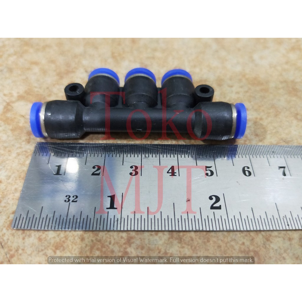 Jual Fitting Pneumatic 5 Cabang 4mm 6mm 8mm 10mm 12mm | Shopee Indonesia