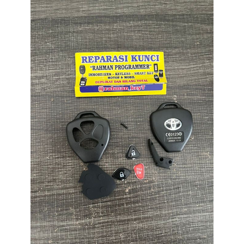 Jual Casing Cover Kunci Toyota innova Fortuner Yaris Vios 3 tombol ...
