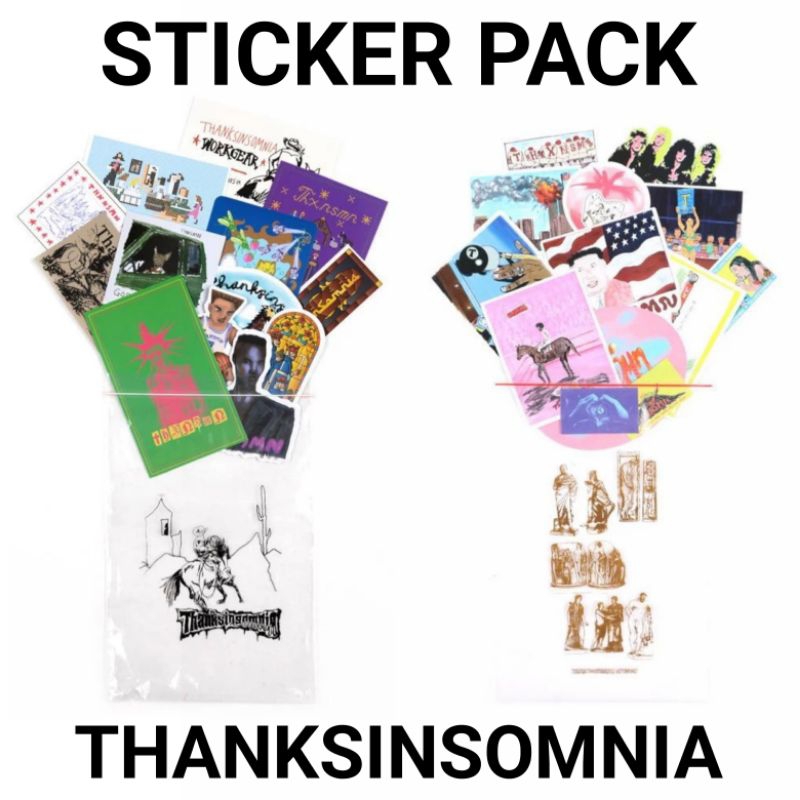Jual STICKER PACK THANKSINSOMNIA | Shopee Indonesia