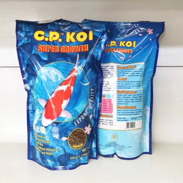 Jual ACI - CP Koi Super Growth Medium M 1Kg Makanan Pakan Pelet Ikan ...