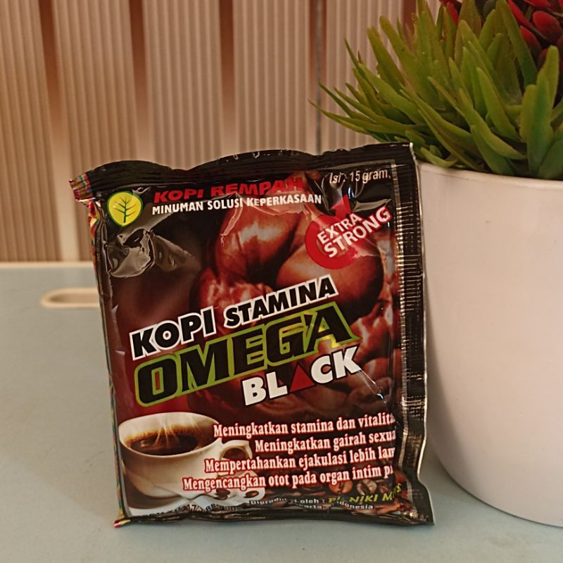 Jual KOPI OMEGA BLACK (1 SACHET) KOPI ENERGY+++ MAKE IT AMAZING KOPI ...