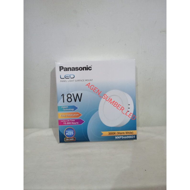Jual Downlight/LED Panel OUTBOW Panasonic 18Watt Bulat 3000K(WarmWhite ...