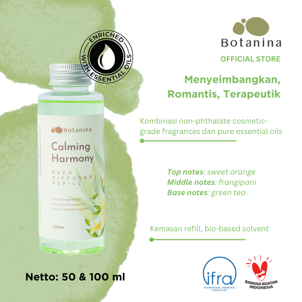 Jual Botanina Refill Reed Diffuser - Calming Harmony 100ml | Shopee Indonesia
