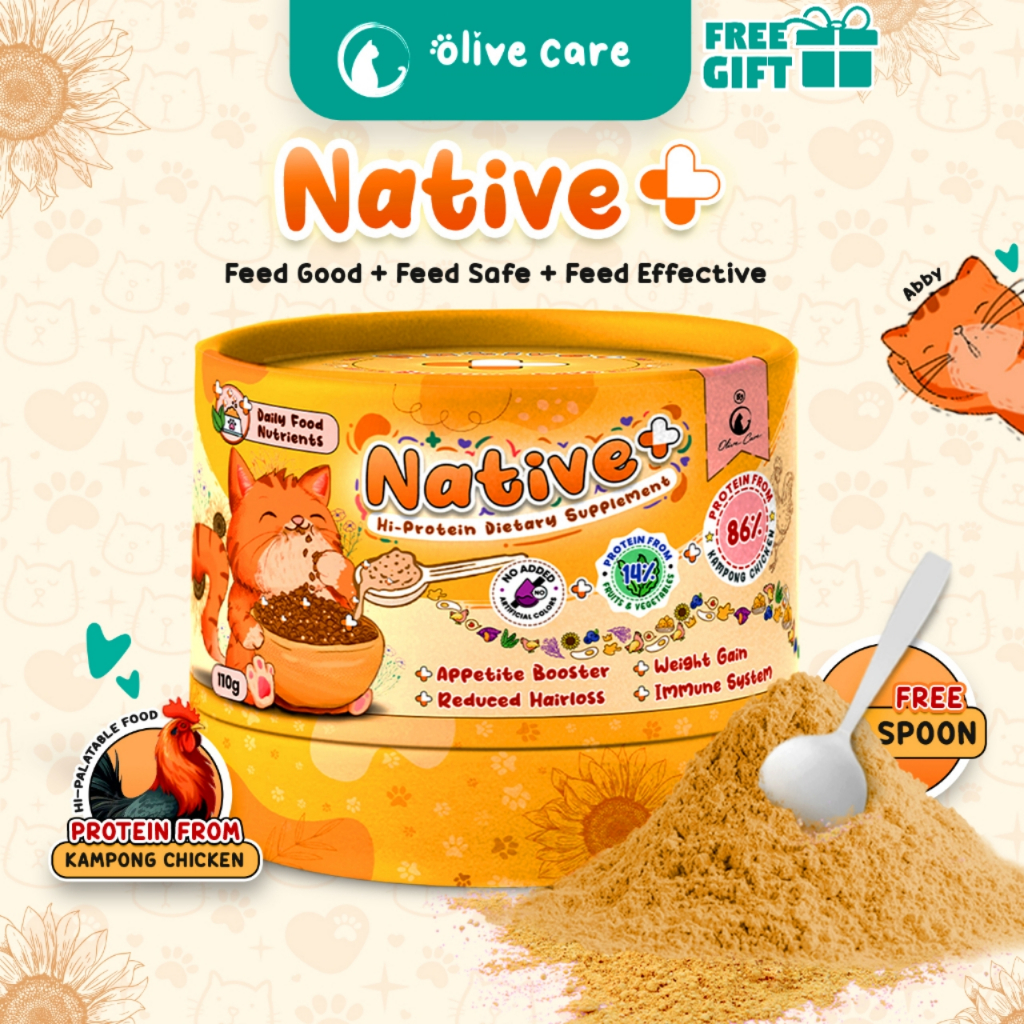 Jual Olive Care NATIVE Vitamin Kucing Protein Tinggi 110gr untuk ...