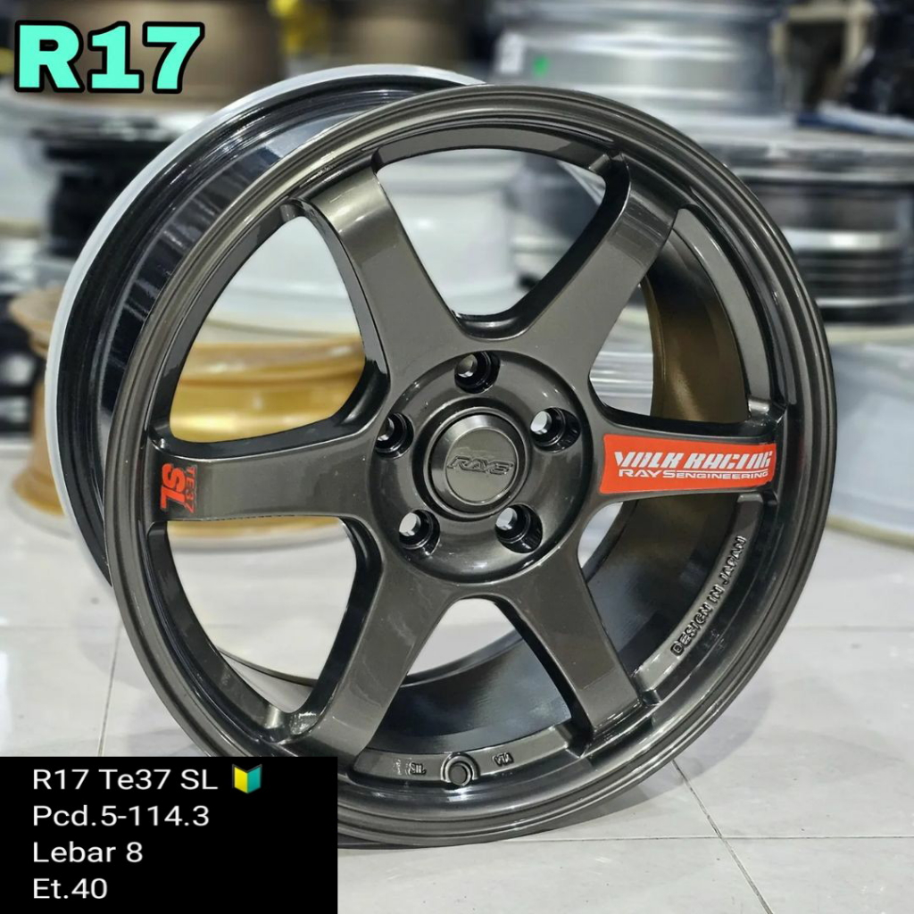 Jual velg mobil rays te37 ring 17 untuk ertiga innova xpander hrv civic dll | Shopee Indonesia