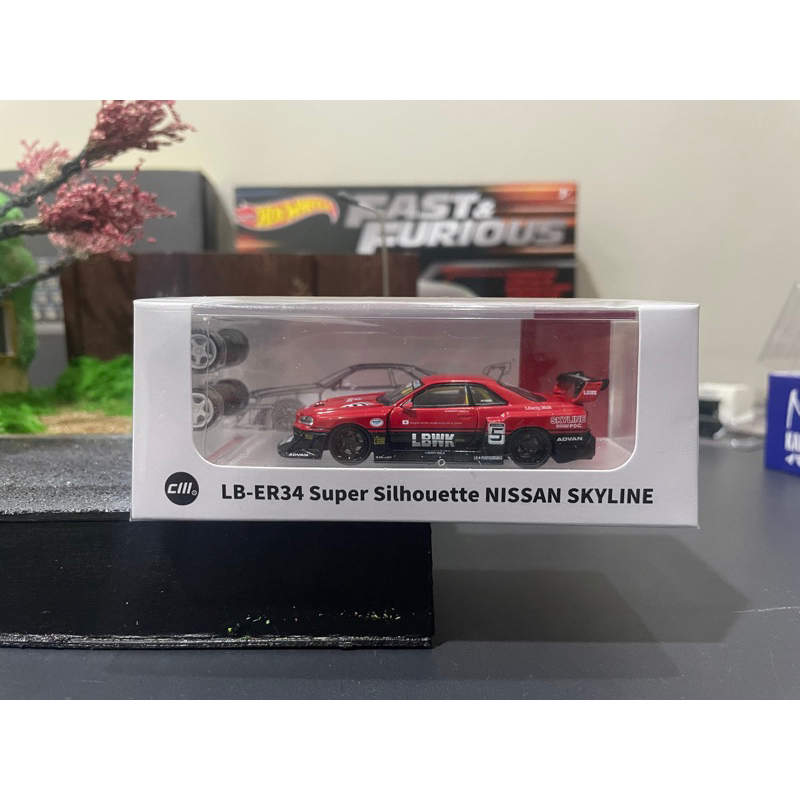 Jual CM Model 1:64 LB ER34 Super Silhouette Nissan Skyline #5 | Shopee Indonesia