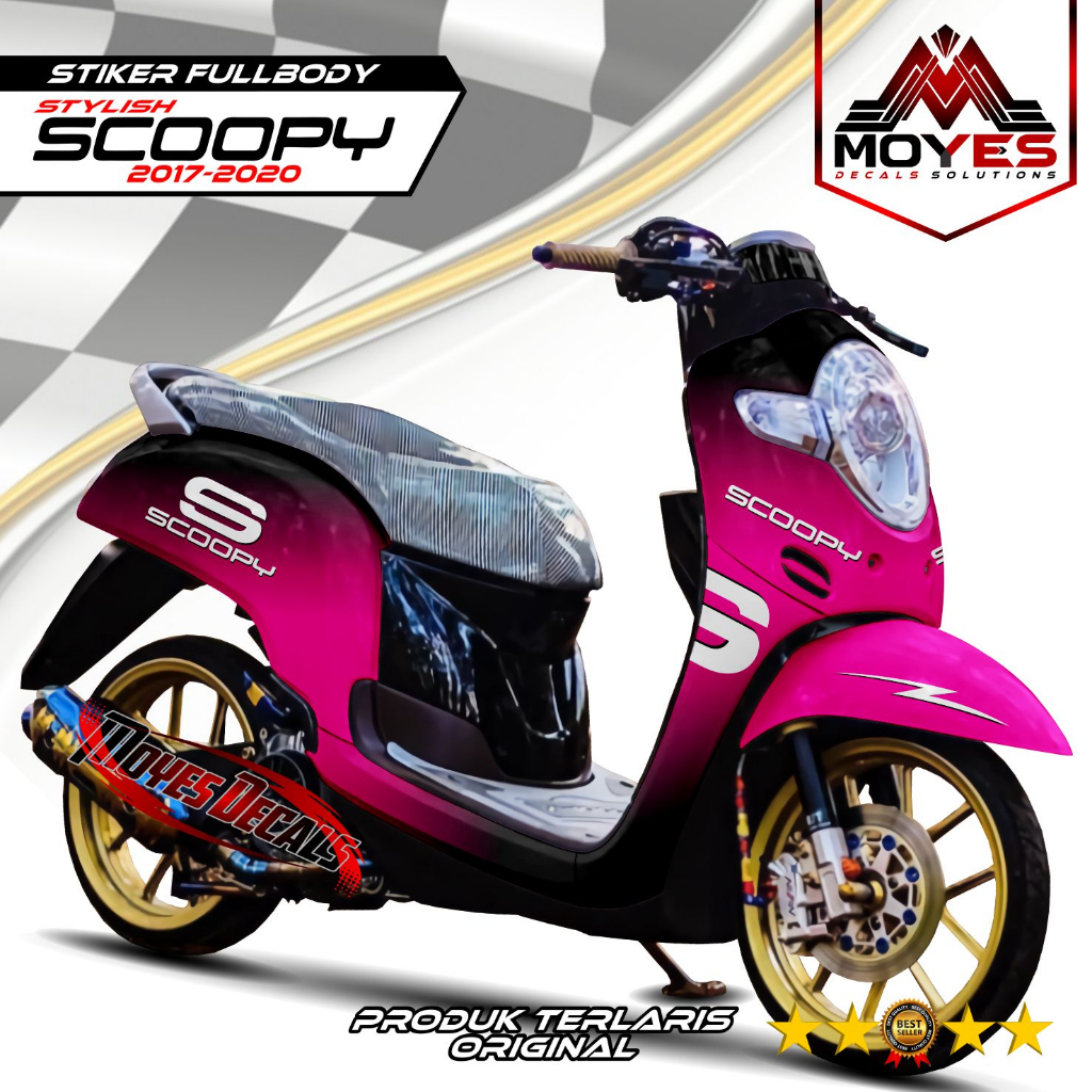 Jual Decal scoopy Decal Scoopy full body Full Blok Decal Scopy Dekal ...