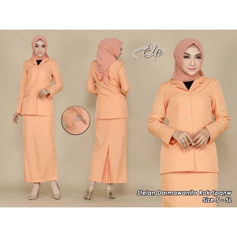 Jual Setelan Seragam Dharma Wanita Nasional Terbaru || One Set Blazer ...