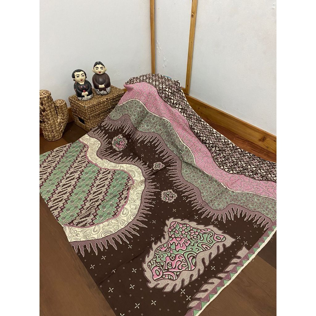 Jual Kain Batik SOLO motif galaran parang warna pastel | Shopee Indonesia