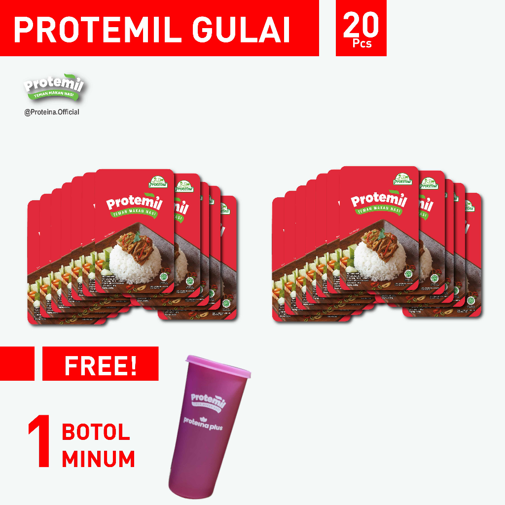 Jual Protemil 20pcs + Free 1 Botol Minum | Shopee Indonesia