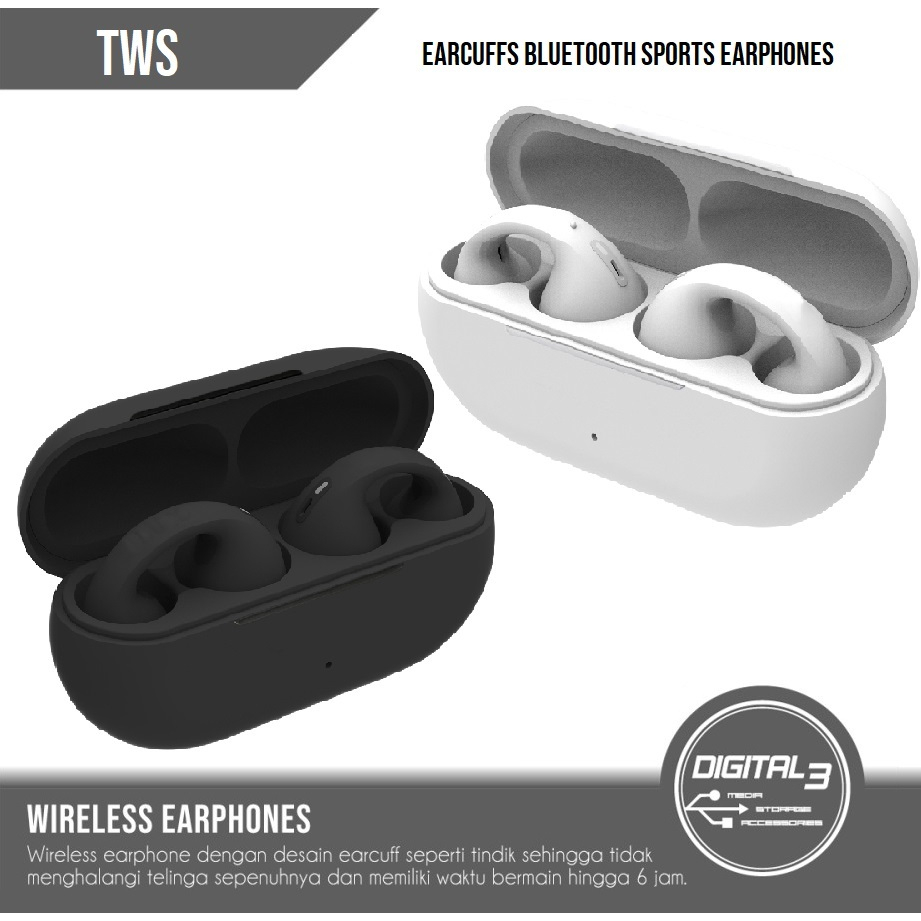 Jual Headset Sound Earcuffs Ear Hook Open Ear TWS Bluetooth Wireless ...