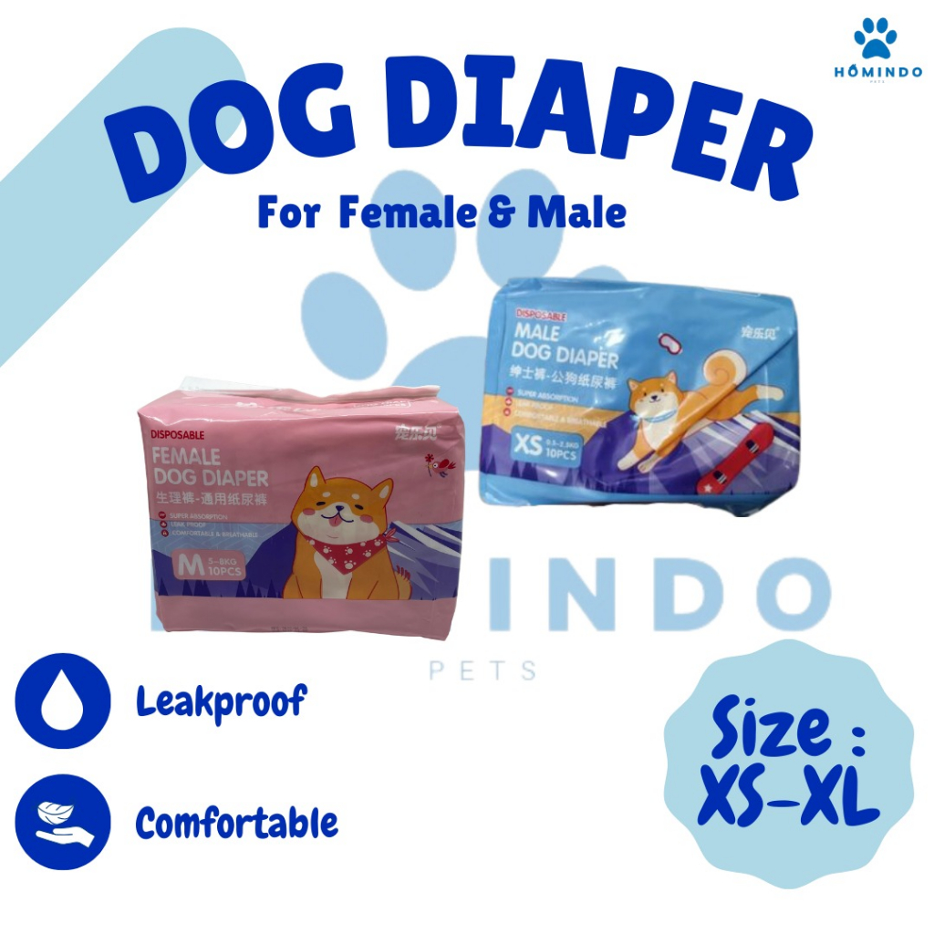 Jual Popok Anjing Jantan Betina / Popok Kucing Anjing Homindo Pets ...