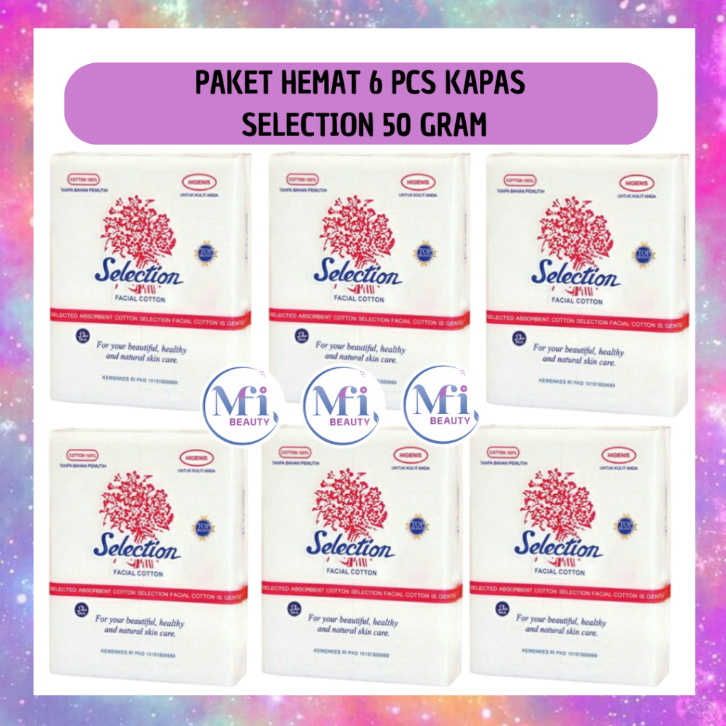 Jual MFI - PAKET HEMAT 6 PCS KAPAS SELECTION 50 GR | Shopee Indonesia