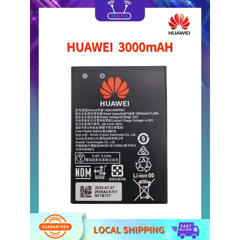Jual HUAWEI 4G LTE POCKET WiFi Battery Wireless DATA AND HOTSPOT ...