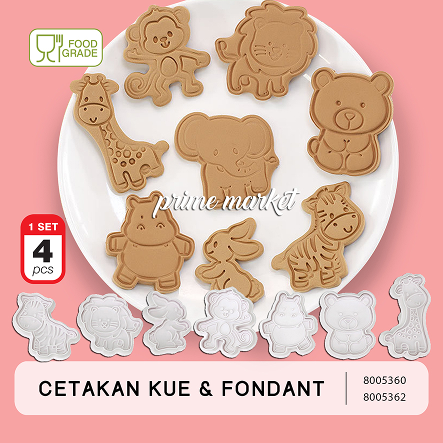 Jual Cetakan Kue Kering Animal Cetakan Biskuit Cetakan Cookies Motif ...