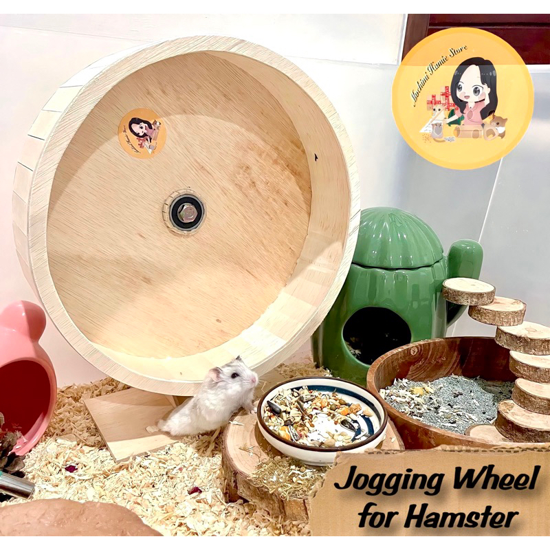Jual [ 25/27 CM ] Mainan Kincir Roda Wheel Kayu Hamster | Jogging Wheel ...