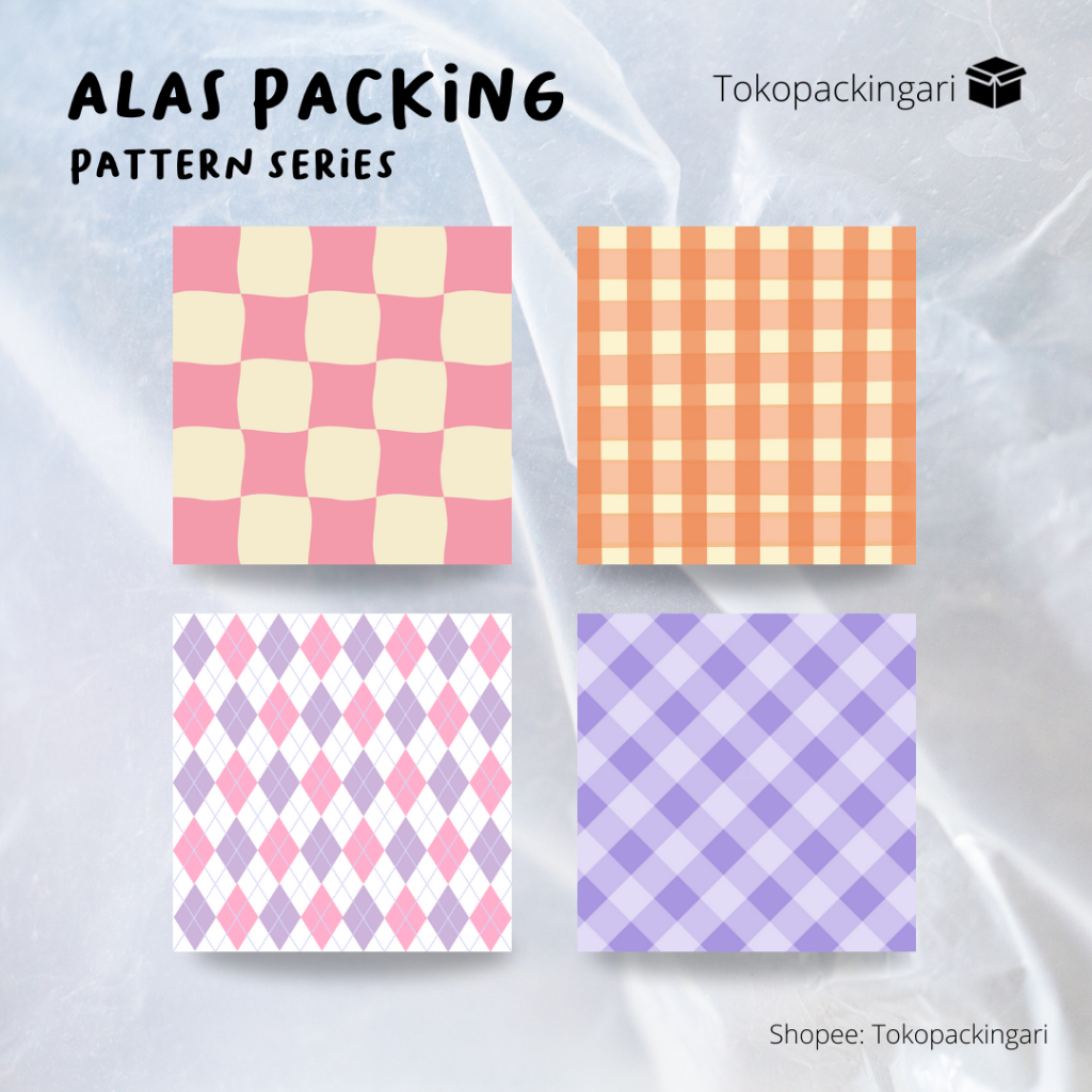 Jual Alas Packing | Kotak-Kotak Pattern | Paper Aksesoris | FREE ...