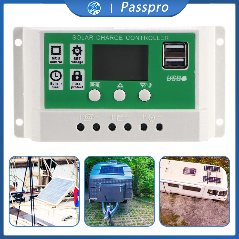 Jual SCC PWM For Baterai Lithium 10A 20A 30A Solar Panel Charge ...