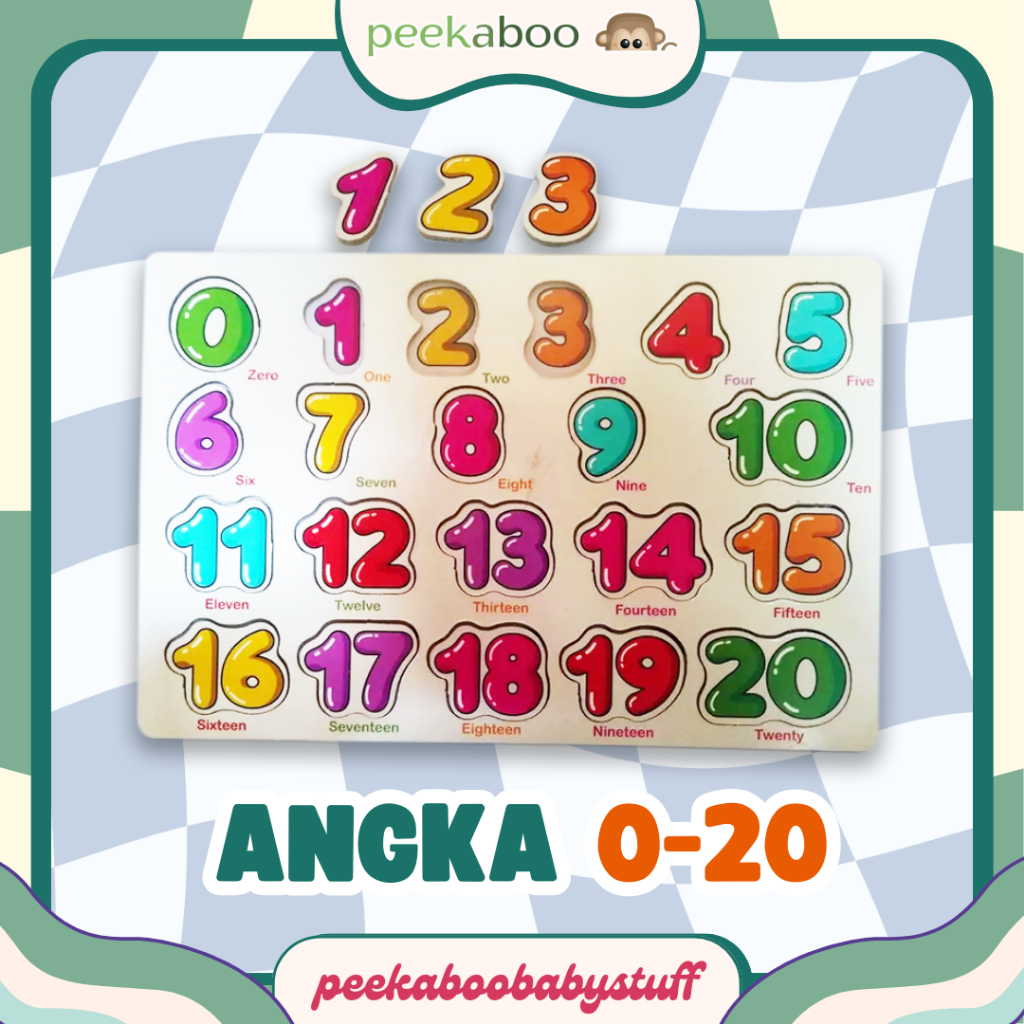 Jual PUZZLE KAYU KNOB MAINAN EDUKASI ANAK DENGAN BACKGROUND - TEMA ...