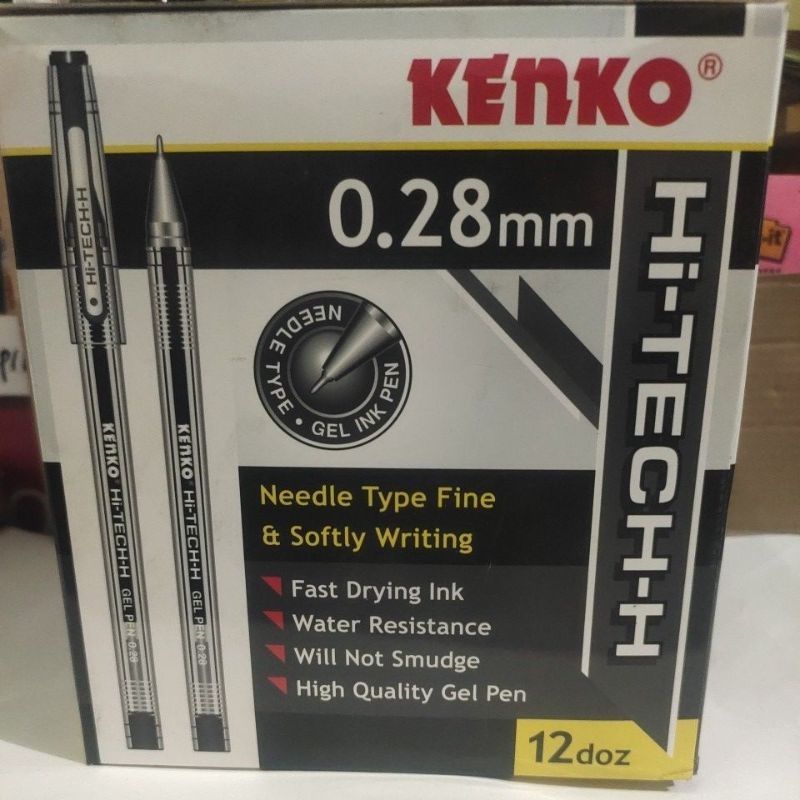 Jual pulpen Hi-TECH-H 0,28mm kenko black / pack | Shopee Indonesia