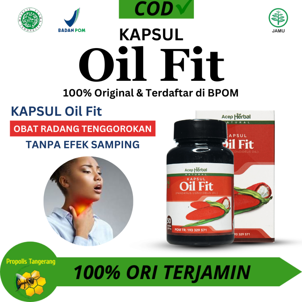 Jual Kapsul Oil Fit Asli 100% Original - Obat Radang Tenggorokan ...