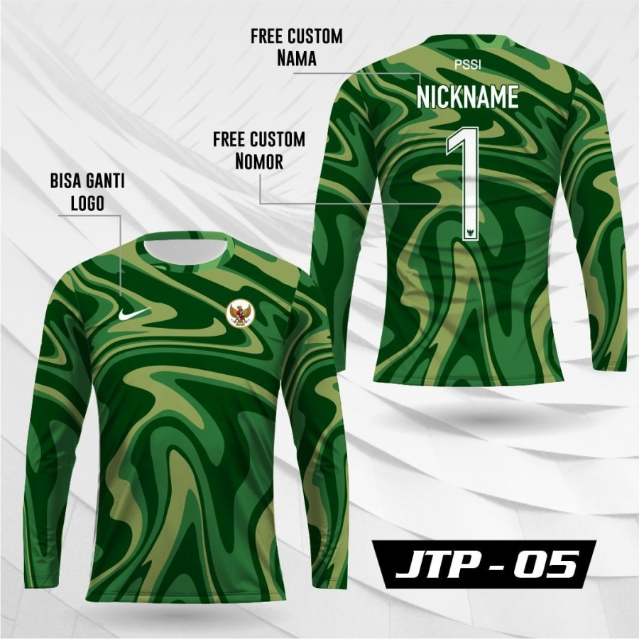 Jual Jersey kaos timnas baju kiper timnas Indonesia lengan panjang ...