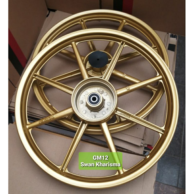 Jual Velg VRossi Swan Kharisma /Supra125 Gold 17-140/160 | Shopee Indonesia