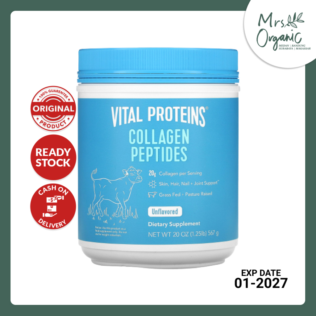 Jual Vital Proteins Suplemen Collagen Peptides Unflavored 567gr ...