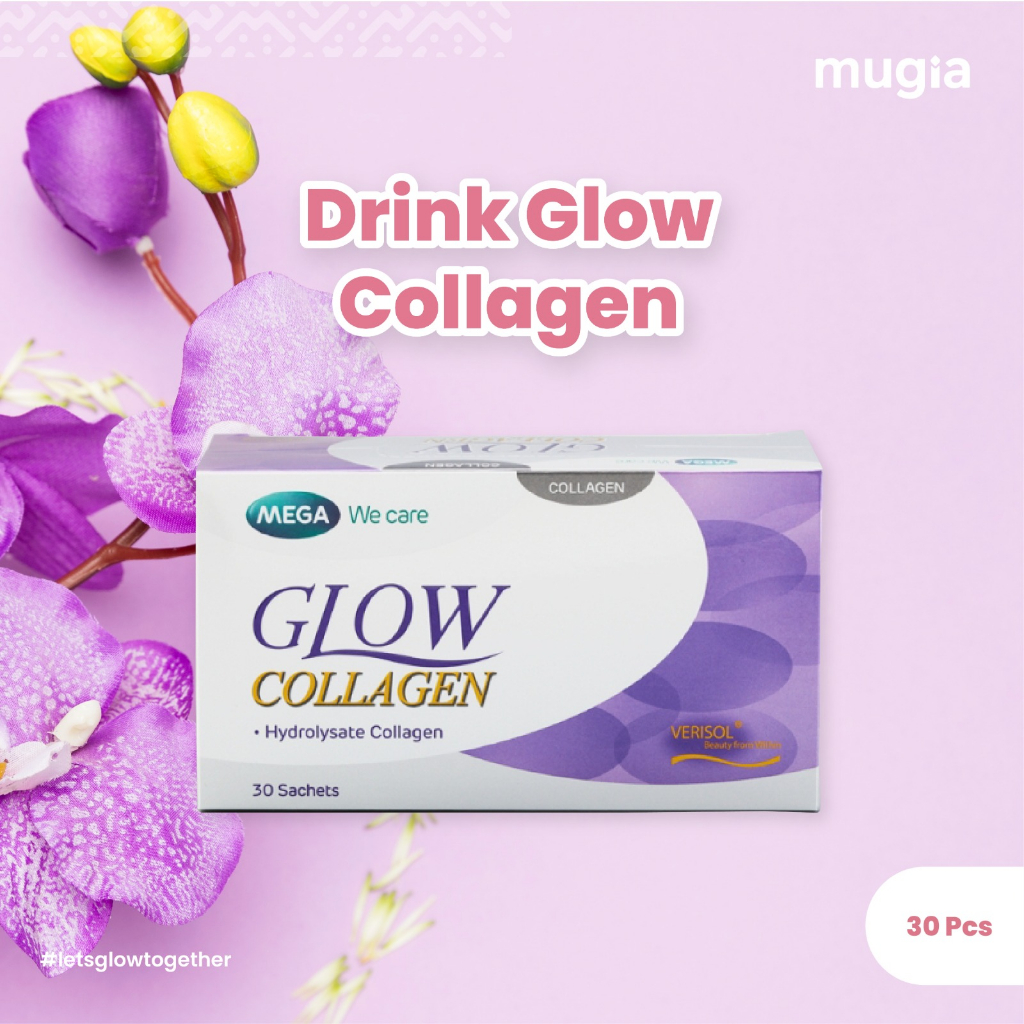 Jual Mega Glow Collagen 1 Box 30 Sachet | Shopee Indonesia