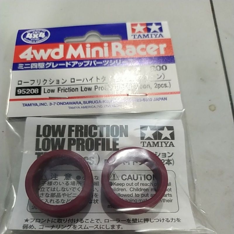 Jual tamiya 95208 95116 92436 low friction low profile tire maroon 2 ...