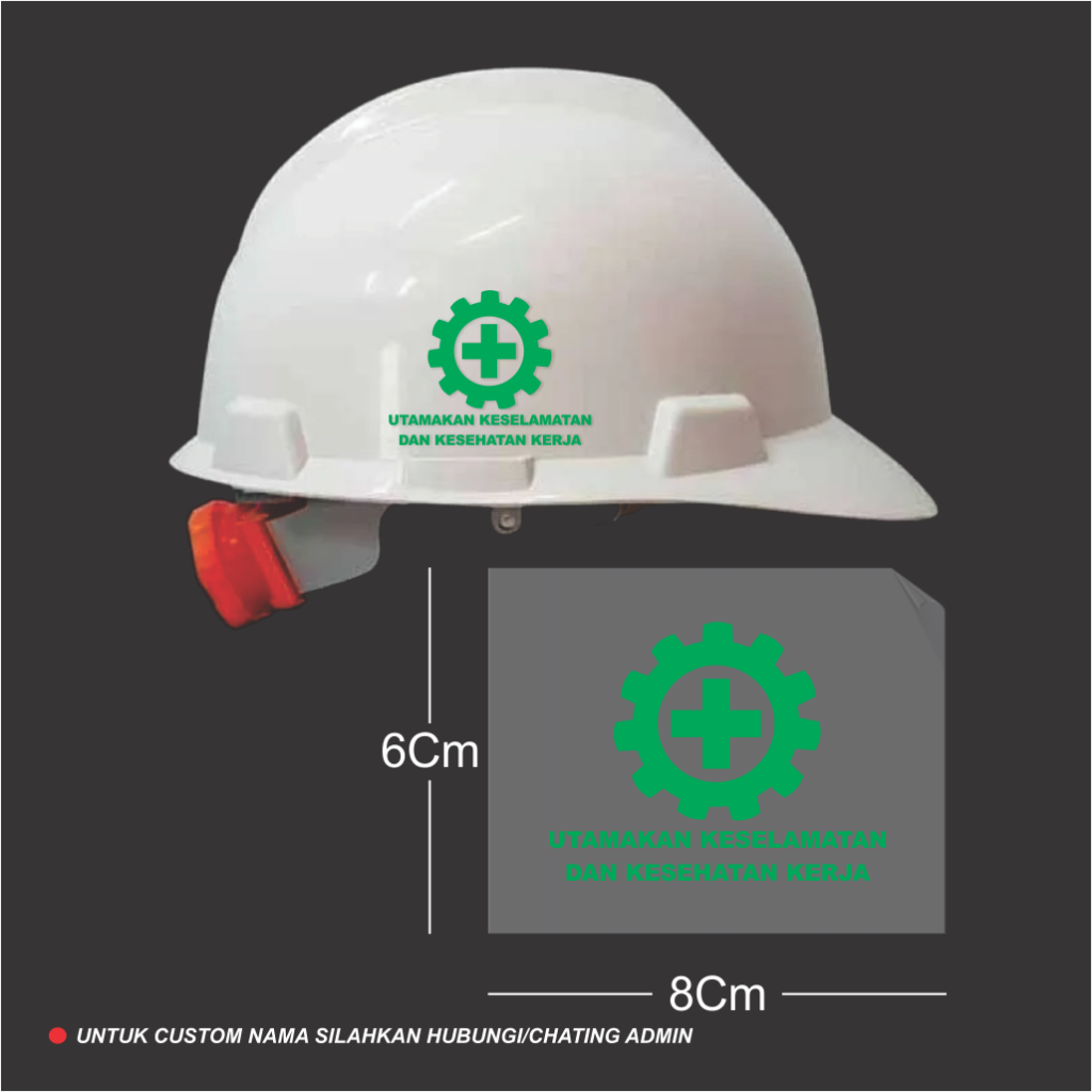 Jual Stiker Cutting Helm Kerja Savety First Utamakan K3 | Shopee Indonesia