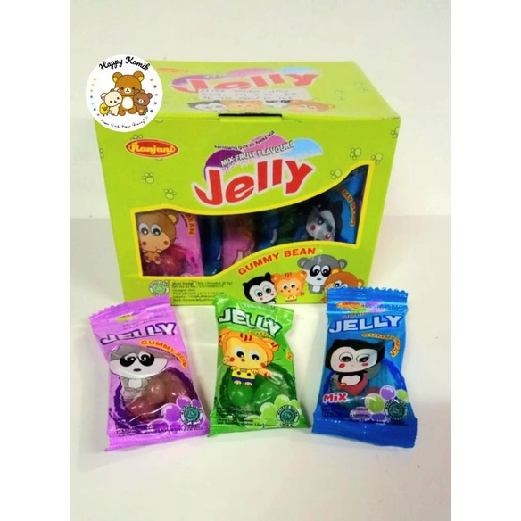 Jual Permen Cemilan Snack Jelly Jeli Bean Kacang Makanan Anak Lezat ...